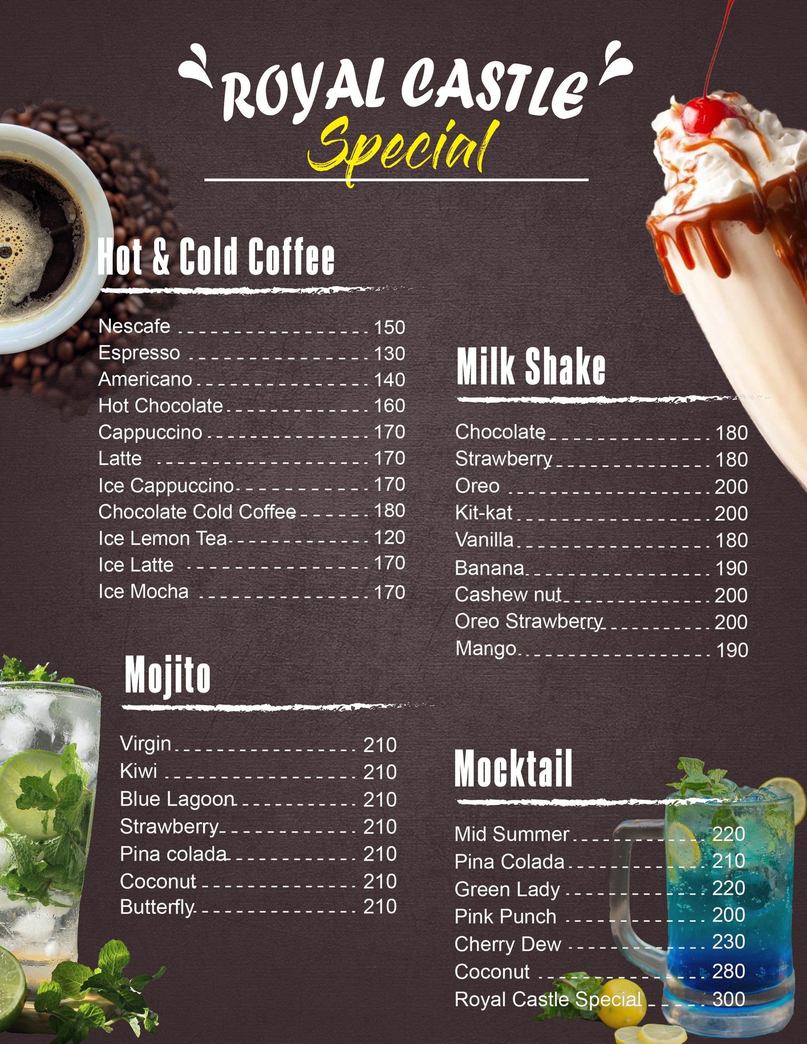 Royal Castle Restaurant Menu, price & Location in Lalbagh Kella ...